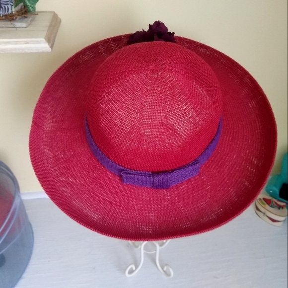 Accessories | Red Purple Hat | Poshmark